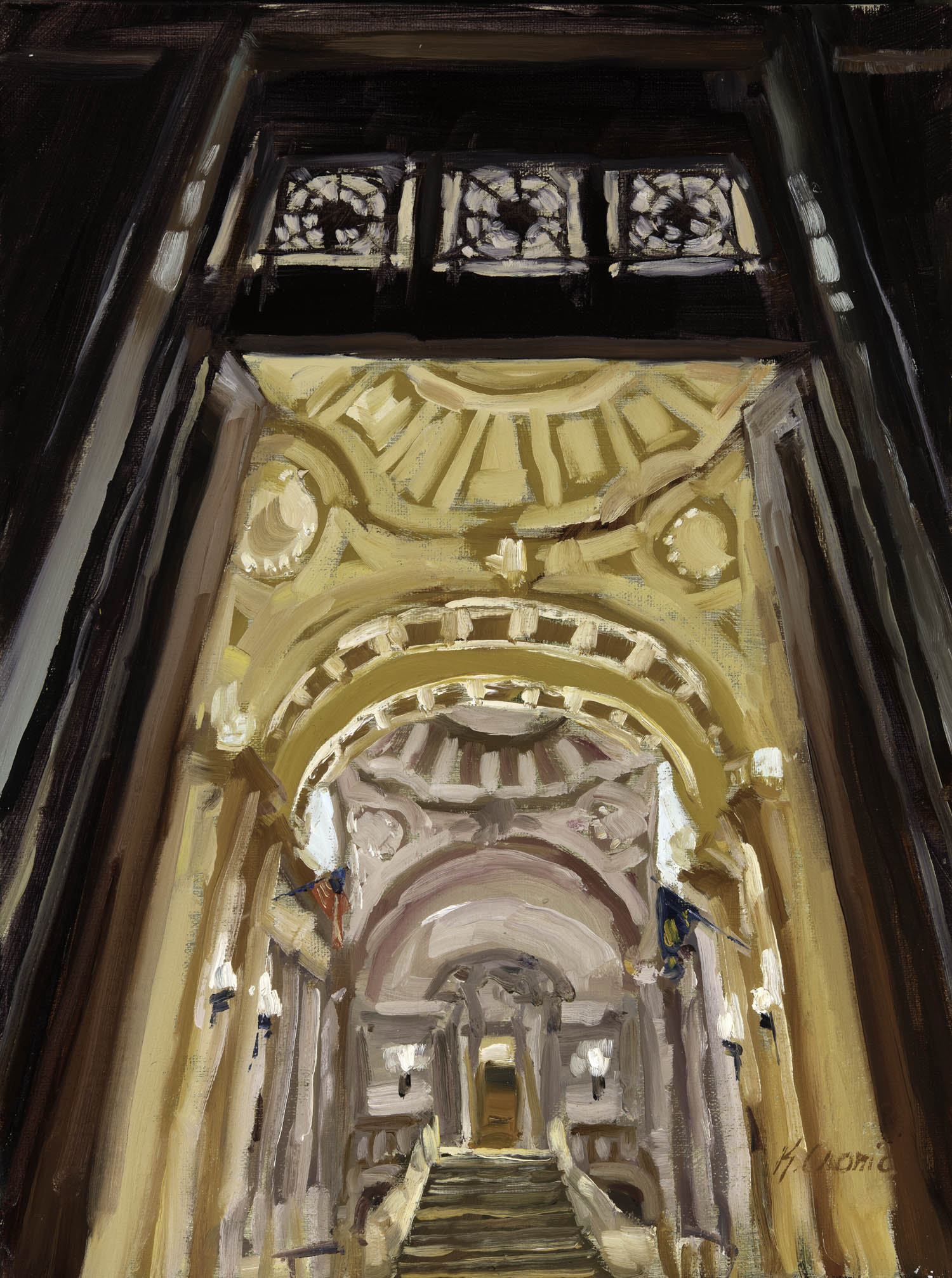 Big Front Doors | Fine Art Paper Print – Easel on Stribling Shop