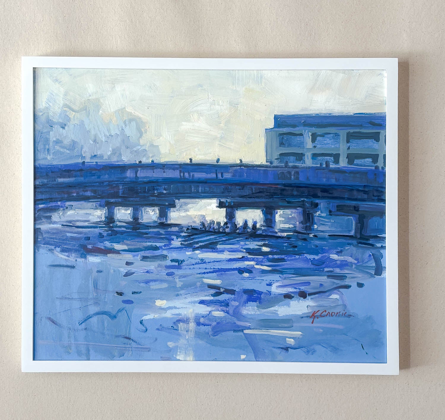 Paint it Blue | 24"x20" Original Oil on Panel (Framed) – Easel on ...
